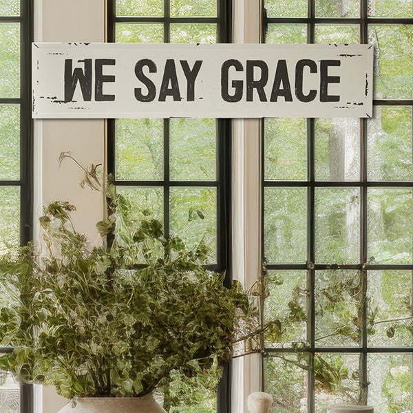 Rynx | 30 Inch Disturbed We Say Grace Wall Sign