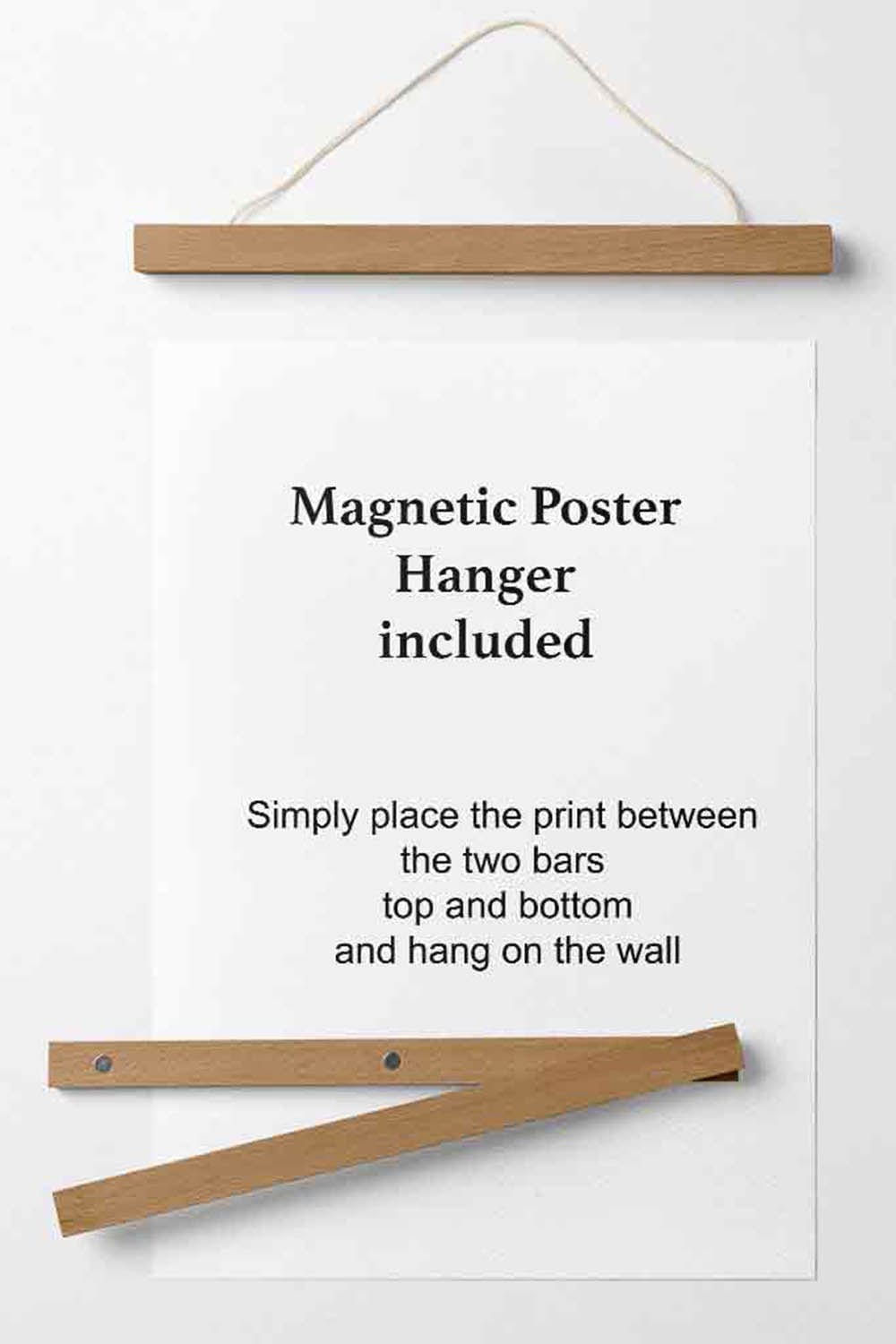 Rynx | Cute Cartoon Style Flamingo Poster with Hanger