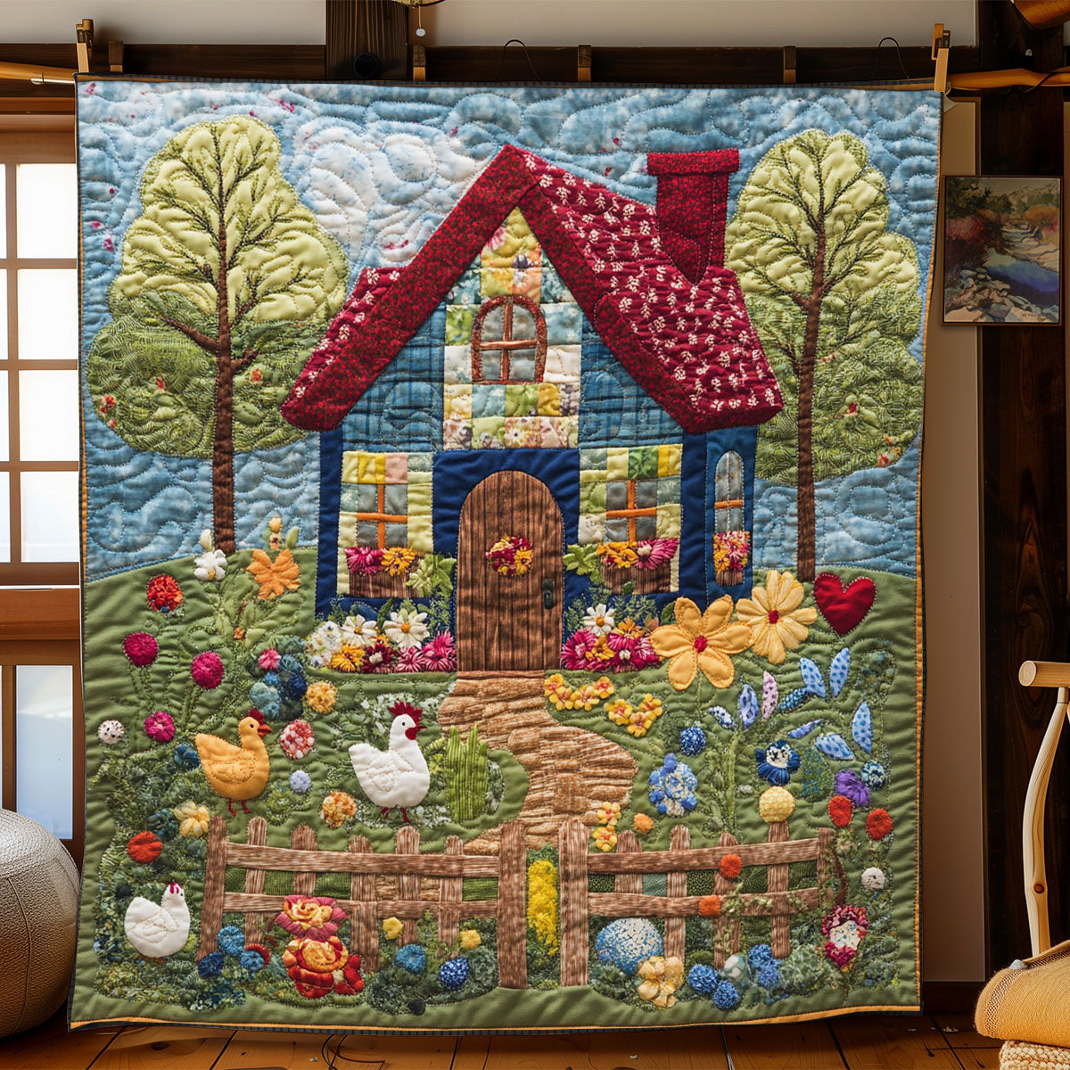 Rynx | Cozy storybook farmhouse blanket