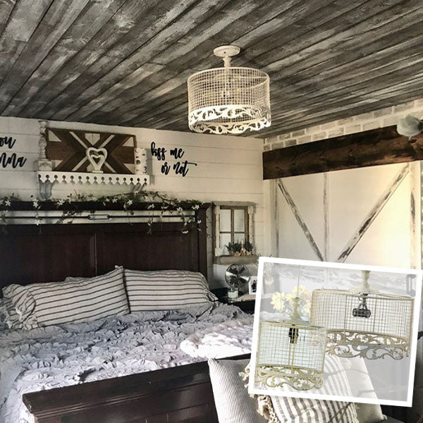 Rynx | Chicken wire pendant light, choose your size