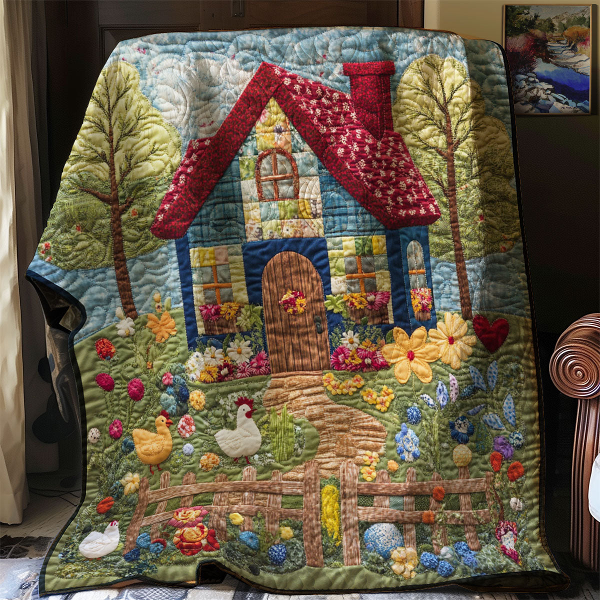 Rynx | Cozy storybook farmhouse blanket