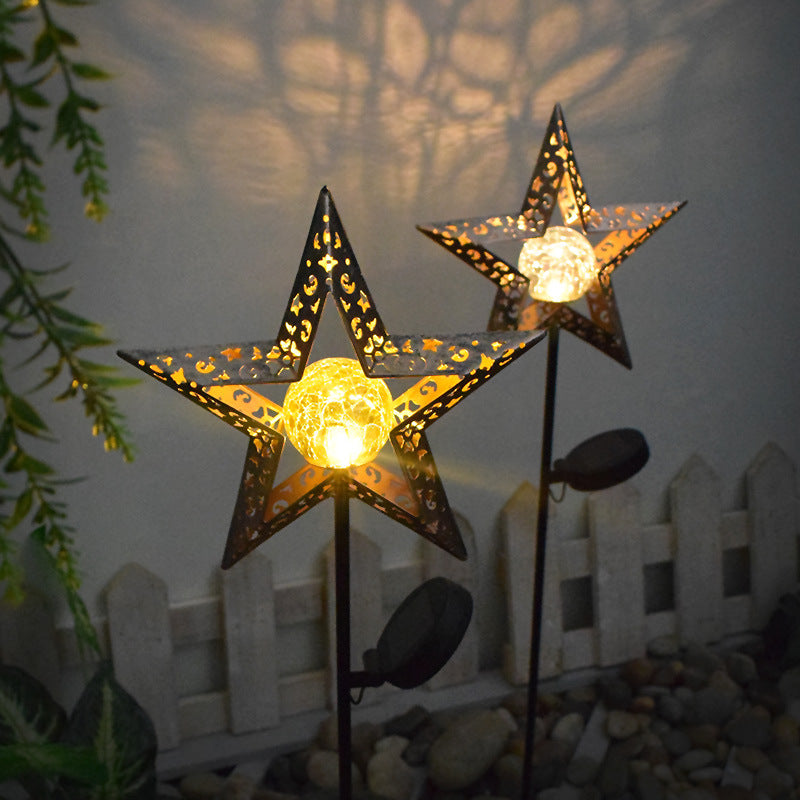 Rynx | Modern Art Deco Solar Waterproof Ground Spike Star Sun Moon Iro