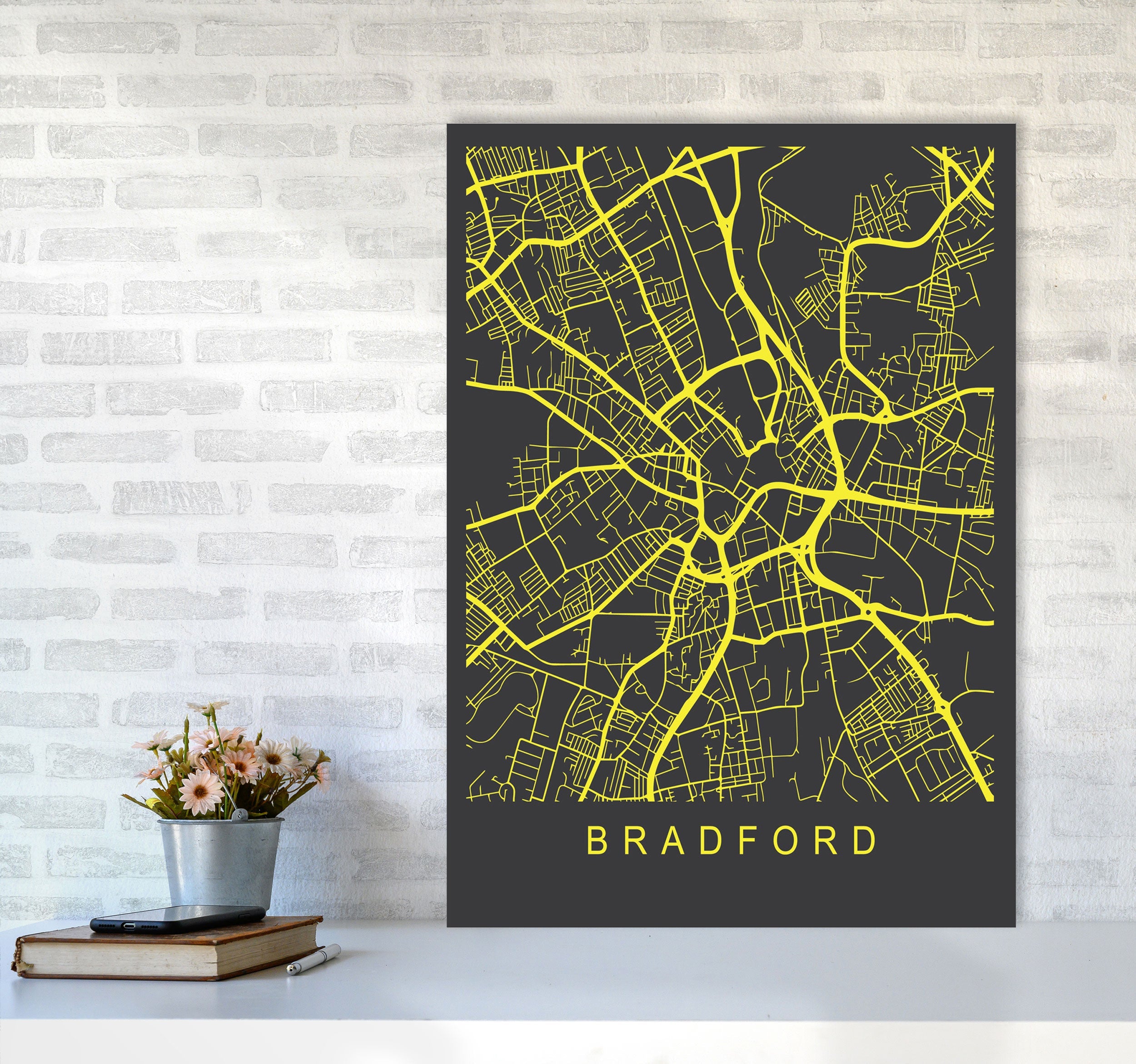 Rynx | Bradford Card Neon Art Print