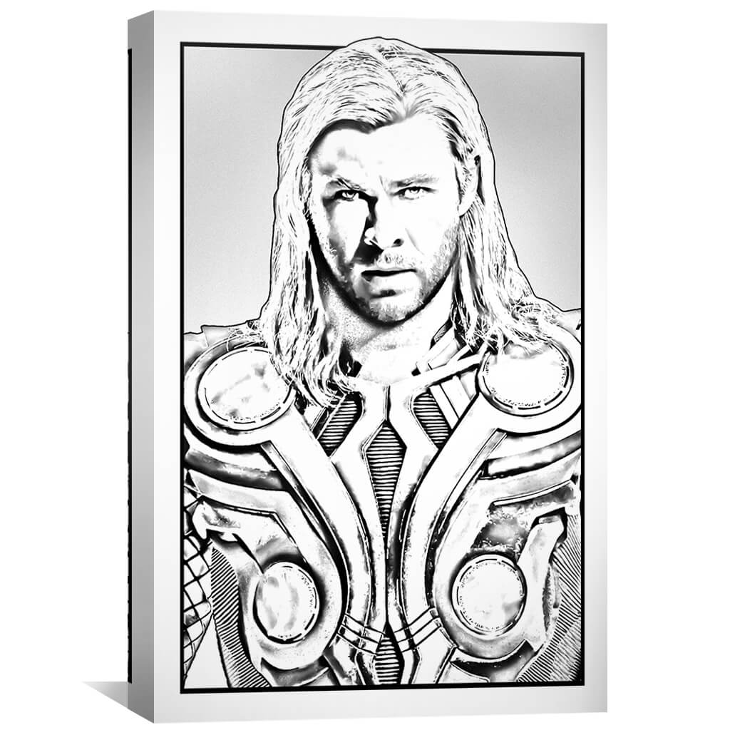 Rynx | Thor Sketched Canvas